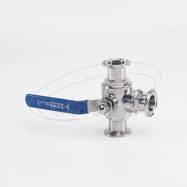 China Sanitary Tri- Clamp Three-Way Ball Valve Manufacturers ...