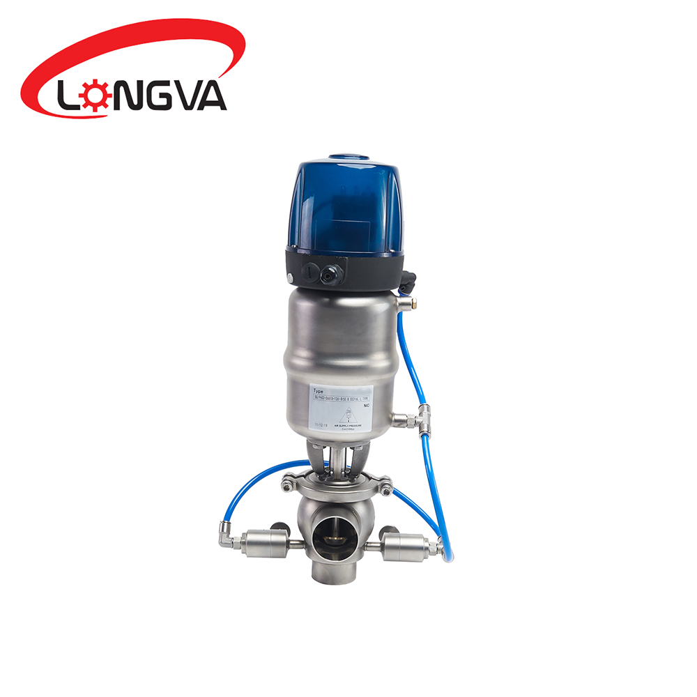 External cleaning single seat double seal anti-mixing valve, China ...