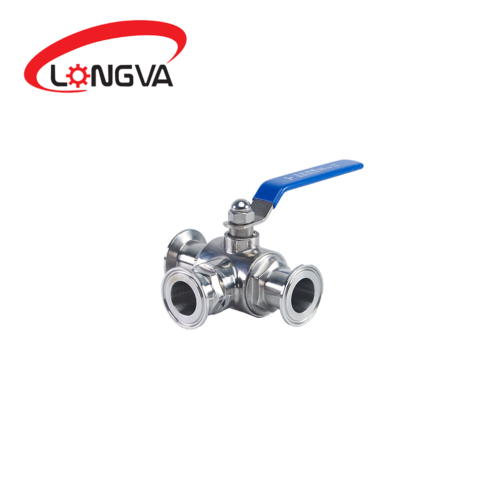 Sanitary Tri- Clamp Three-Way Ball Valve, China Manufacturers ...